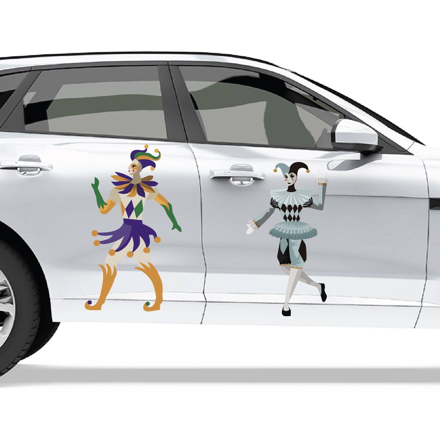 Carnival Jester Decals -- Cover-Alls Decals